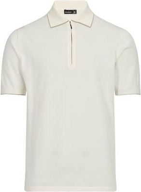 van Laack Polo col zipp&eacute; droit uni