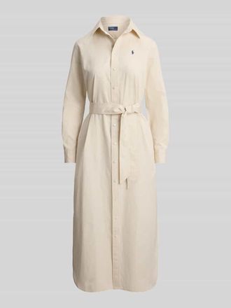 Polo Ralph Lauren Tailliertes Hemdblusenkleid aus reiner Baumwolle