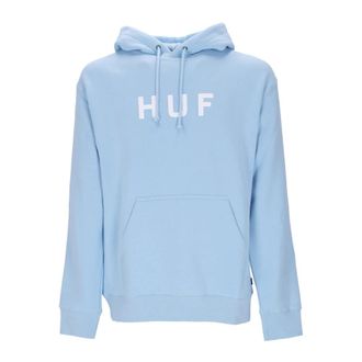 HUF Logo Herren Hoodie Hellblau - - Sweatshirts & Hoodies - Herren - Blau - XL