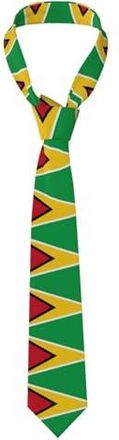 Generic Cravate Drapeau Du Guyana Classique Tie &Eacute;l&eacute;gant Cravates Homme Pour &Eacute;v&eacute;nements Mariage L&Eacute;cole