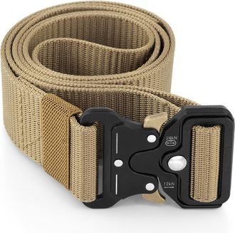 Midgard taktischer G&uuml;rtel, Hochleistung-Hoseng&uuml;rtel mit Schnellverschluss, Arbeitsg&uuml;rtel f&uuml;r Damen & Herren Beige