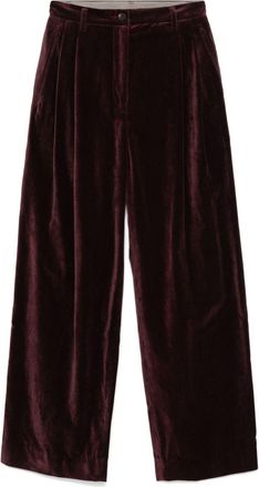 Ziggy Chen Hose aus Samt - Rot