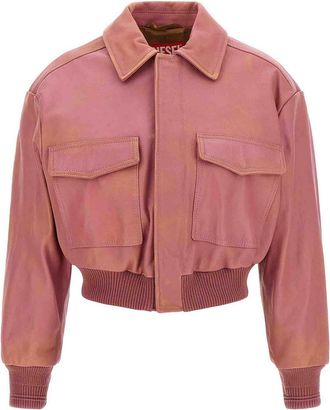 Diesel Blouson En Cuir - L-Avia