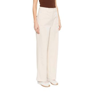 PESERICO Stone Wash Gabardine Hose - - Trousers - Damen - Beige - L