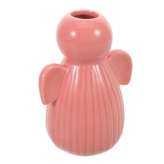 Angoily GALPADA Keramik Engelvase Rosa Kleine Dekorative Blumenvase aus Glasiertem Porzellan Kleiner Knospenvase f&uuml;r Tischdekoration und Kinderzimmer