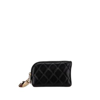 Chanel Porte-monnaie Matelass&eacute; doccasion - Femme - Pre-owned - Noir - Taille: ONE Size