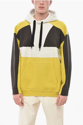 Isabel Marant Color-Block Hoodie with Embroidered Logo size Xl