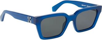 Off-white Homme, Accessoires, Bleu, Taille: ONE Size Branson Arrow Logo Lunettes de soleil