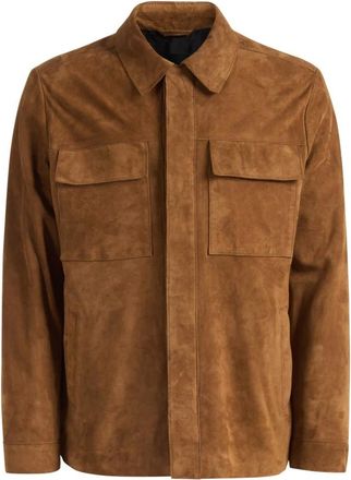 Dondup Homme, Vestes, Brun, Taille: L Veste Chemise Regular Suede