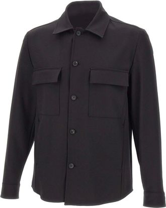 BRIGLIA 1949 Homme, Chemises, Noir, Taille: M John Jacket
