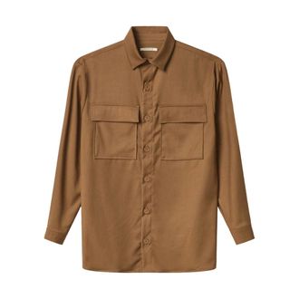 Hinnominate Hinnominate, Homme, Chemises, Brun, Taille: M Chest-Pocket Shirt