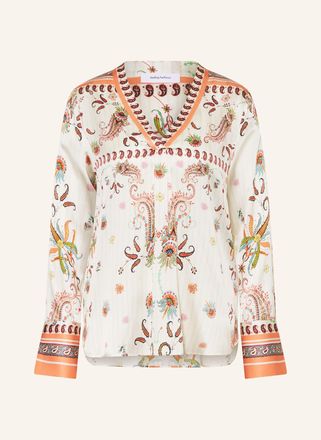 Darling Harbour Darling Harbour Blusenshirt Aus Seide orange