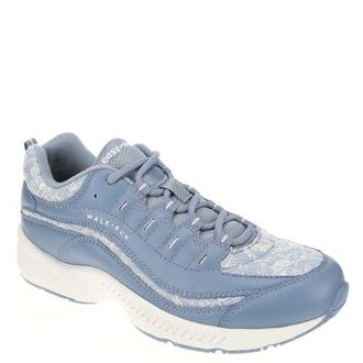 Easy Spirit Romy Chaussures de marche pour femme, Bleu denim floral, 38.5 EU Large