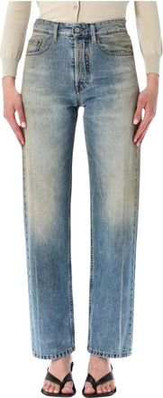 Maison Margiela Femme, Jeans, Bleu, Taille: W25 Straight Denim Crop