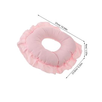 Pretyzoom Ergonomisches Rundes Massage-gesichtskissen mit Abnehmbarem Bezug Anpassbare Gesichtsauflage für Spa Beauty-behandlungen Massagebett und Salon zu Haus