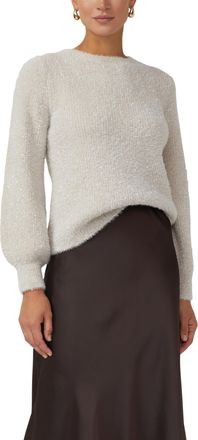 s.Oliver Flauschiger Strickpullover mit Glitzergarn