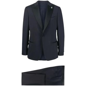 Lardini Einkn&ouml;pfiger Anzug-Set - - Suits - Herren - Blau - M