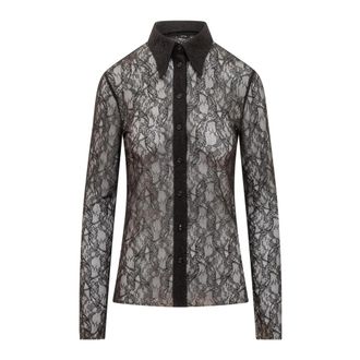 Philosophy di Lorenzo Serafini Schwarzes Spitzenhemd - - Blouses & Shirts - Damen - Schwarzk - 2XS