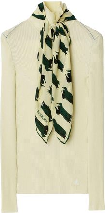 Burberry Gestrickter Pullover mit Schaldetail - Nude
