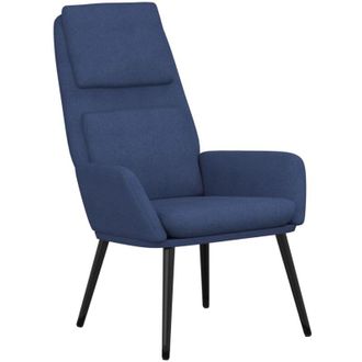 vidaXL Relaxsessel Blau Stoff Vidaxl