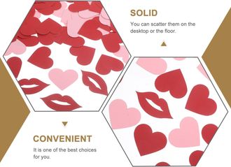 Garneck 200 St&uuml;ck Herzkonfetti aus Papier Buntes Valentinstags und Hochzeitskonfetti Leichtes Tischdekoration Konfetti f&uuml;r Partys und Verlobungsfeiern