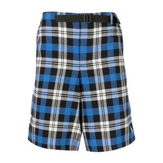 Marcelo Burlon Checked Cotton Blend Shorts - - Shorts - Herren - Mehrfarbig - M