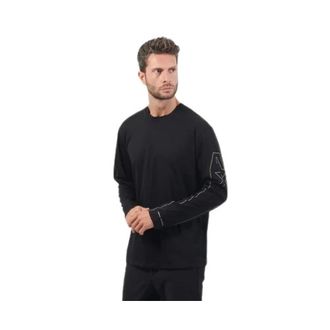 A|X Armani Exchange Pima Baumwolle Print Langarm T-Shirt - - Tops - Herren - Schwarzk - S