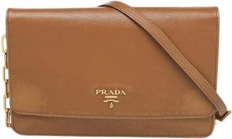 Prada Sac bandouli&egrave;re vintage doccasion - Femme - Pre-owned - Brun - Taille: ONE Size