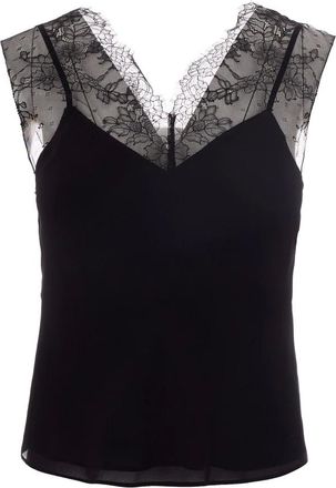 Patrizia Pepe Femme, Tops, Noir, Taille: 40 FR Hauts sans manches