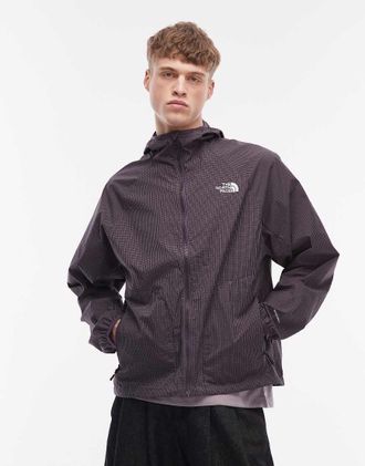 The North Face NSE - Windjacke mit lila Print-Schwarz