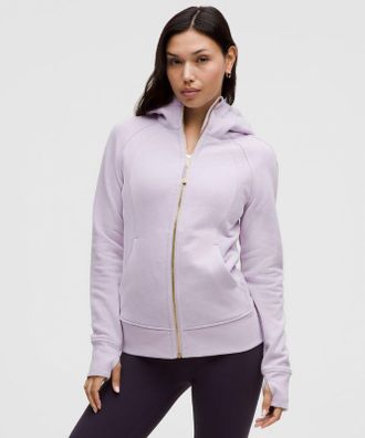 lululemon Sweat à capuche Scuba zippé pour Femmes - Gold/Violet/Pastel - Taille 10