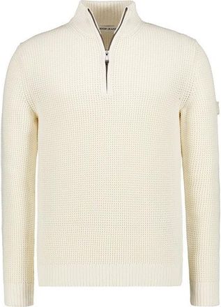 Joop Herren Pullover beige Baumwolle unifarben
