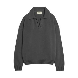 A Paper Kid Homme, Pulls, Gris, Taille: XL Polo en maille