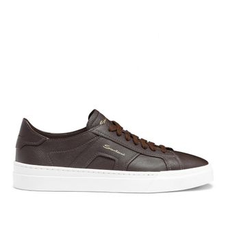 Santoni Double Buckle Sneakers - - Shoes - Herren - Braun - 43 EU