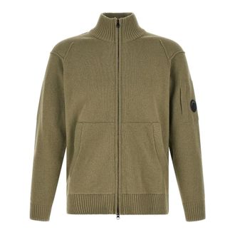C.P. Company Lammwoll GRS Strickjacke - - Knitwear - Herren - Gr&uuml;n - L