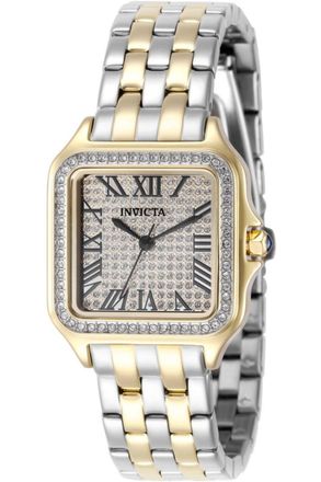Invicta Angel 50625 Damenuhr - Quarzwerk - Edelstahl mit silbernem Zifferblatt - 28 mm