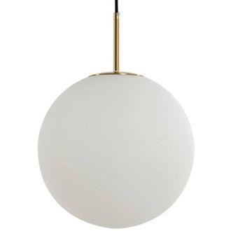 Light & Living Suspension - Medina - blanc - verre - &oslash; 25cm - - Light&living