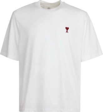 Ami Homme, Tops, Blanc, Taille: XL T-Shirt Classic Red
