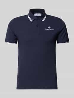 Sergio Tacchini Slim Fit Poloshirt mit Logo-Stitching Modell Reed