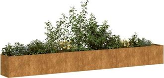 vidaXL Vidaxl - Jardini&egrave;re rouill&eacute; 360x40x40 cm acier inoxydable