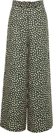 Cara Cara pantalon Mayflower &agrave; pois - Vert
