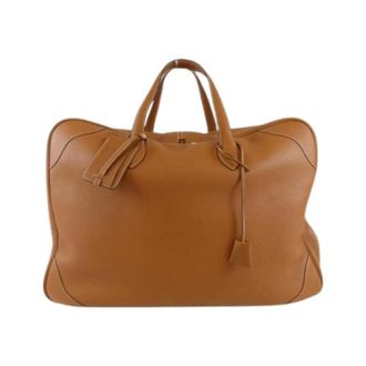 Herm&egrave;s Pre-owned Cuir sacs-main - Femme - Pre-owned - Brun - Taille: ONE Size