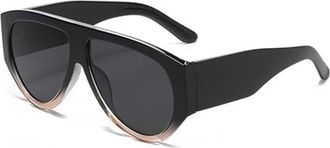 Generic Lunettes De Soleil Grand Cadre Personnalis&eacute; Hommes Et Femmes Vacances Conduite Lunettes De Soleil(Gray)