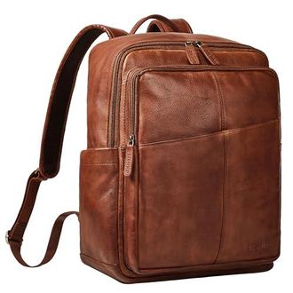 STILORD Maurizio Grand Sac a Dos Homme Travail en Cuir V&eacute;ritable Sac PC Portable 15.6 Pouces sac business pour Travail Universit&eacute; Bureau Couleur:brandy - cogn
