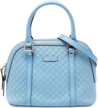 Gucci Sac D&ocirc;me Pre-owned - Femme - Pre-owned - Bleu - Taille: ONE Size