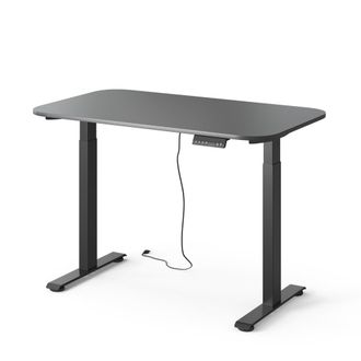 Vicco h&ouml;henverstellbarer elektrischer Schreibtisch Elevate, Schwarz/Anthrazit, 120 x 70 cm, 2 Motoren, 100 kg Tragkraft