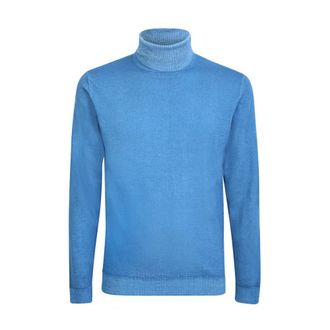 Daniele Fiesoli Merino Wollpullover - - Knitwear - Herren - Blau - L