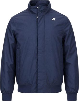 K-Way Arsene Warm Micro Canvas - - Jackets - Herren - Blau - S