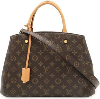 Louis Vuitton Pre-owned Montaigne Monogram MM Sac &agrave; main - Femme - Pre-owned - Brun - Taille: ONE Size