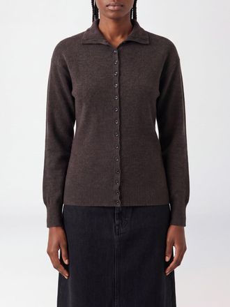 Christophe Lemaire Hochgeschlossener Cardigan aus reiner Wolle mit Knopfverschluss